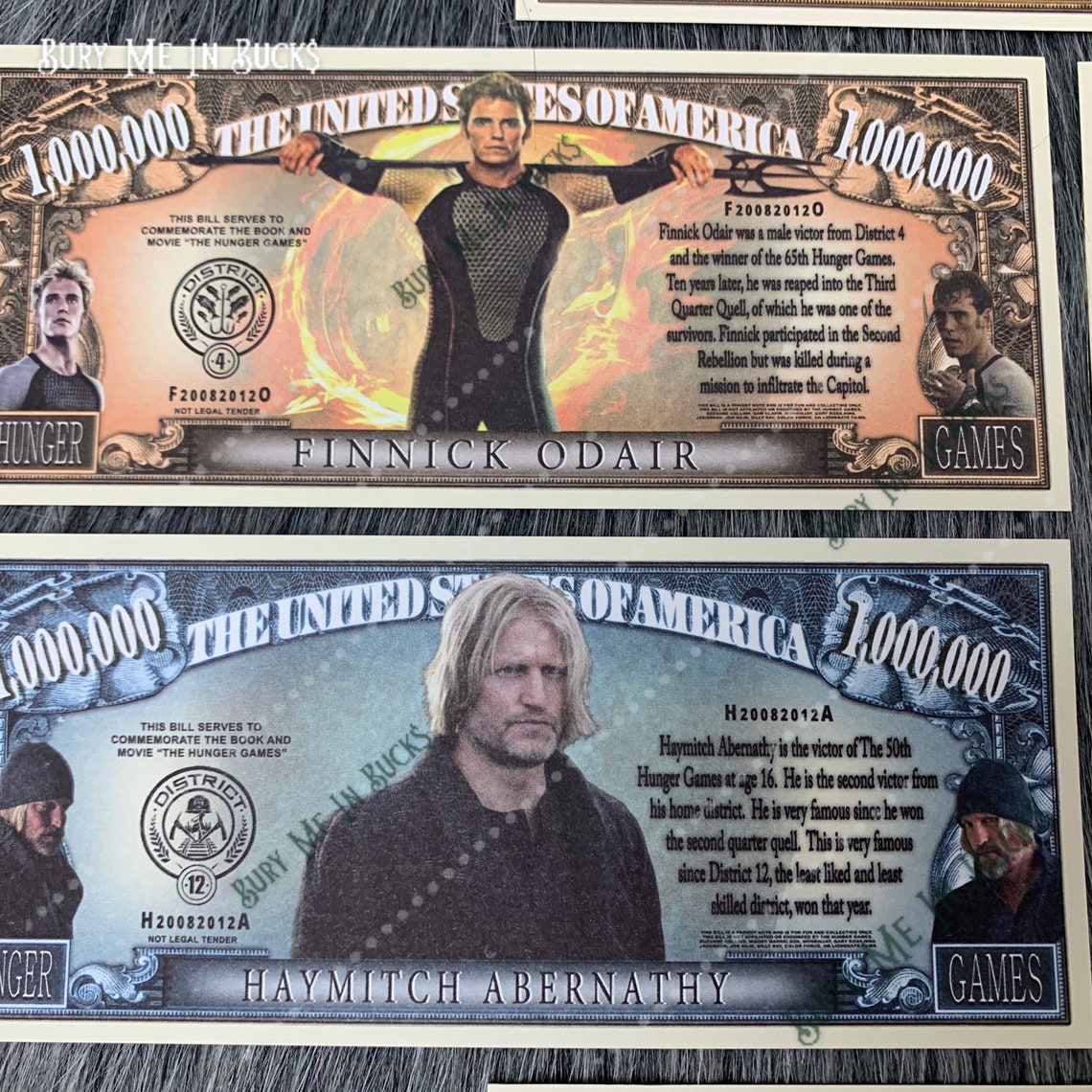 Hunger Games Gift Set - Signets de souvenirs à collectionner - Dollars ...