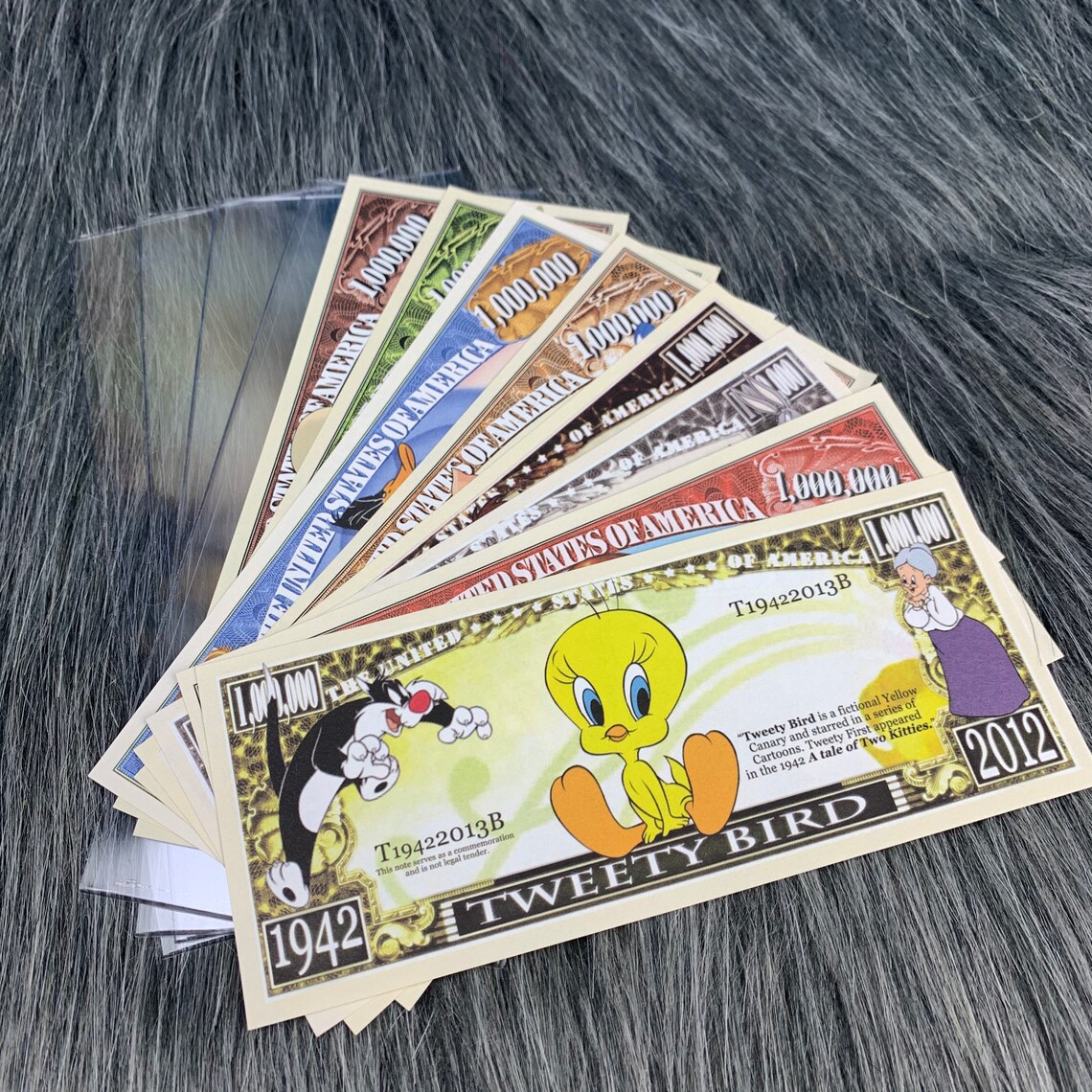 Looney Tunes Play Money Birthday Party Favors Tweety Bird | Etsy