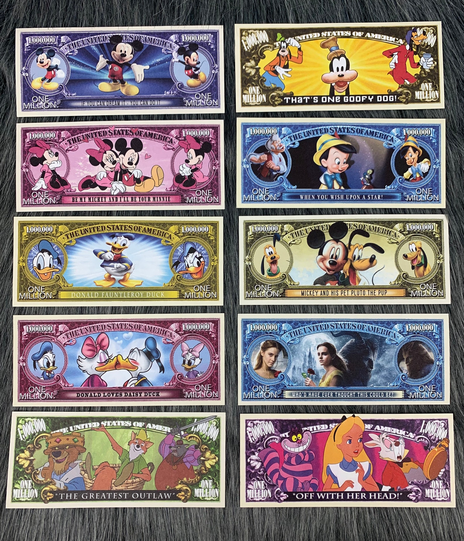 Disney Dollars- Complete Set of 43 - Mickey Mouse Money - Collectible ...