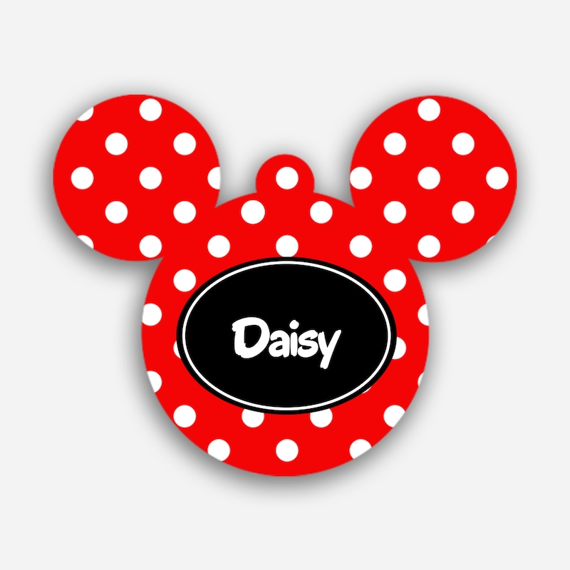 Mickey Name Tag - Etsy