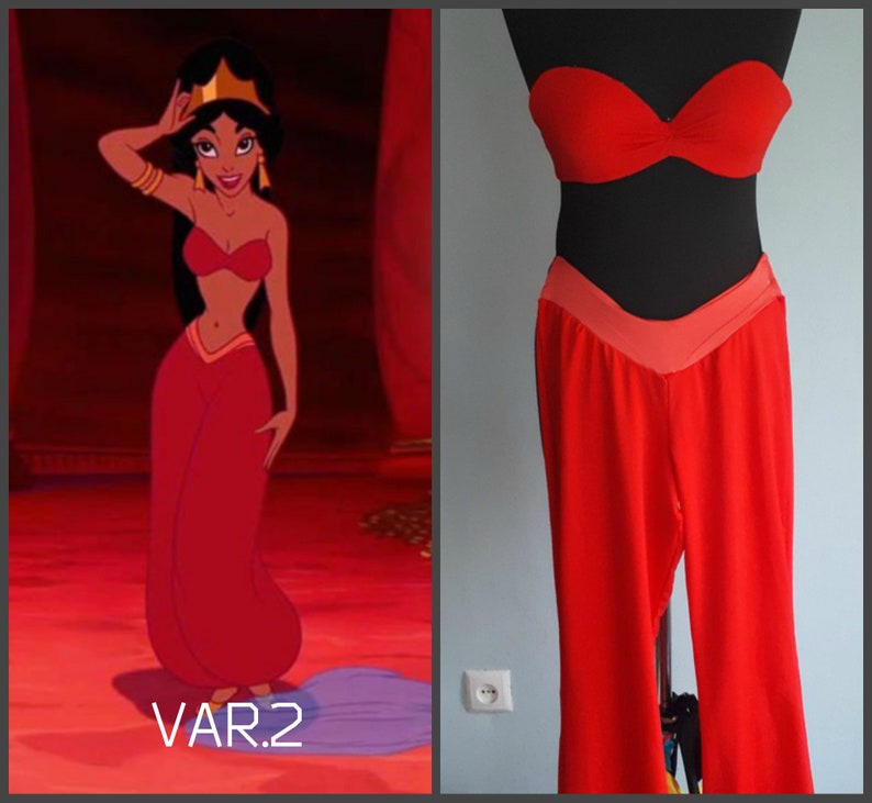 Princess Jasmine Cosplay Costume Inspired Aladdin Jasmine Etsy