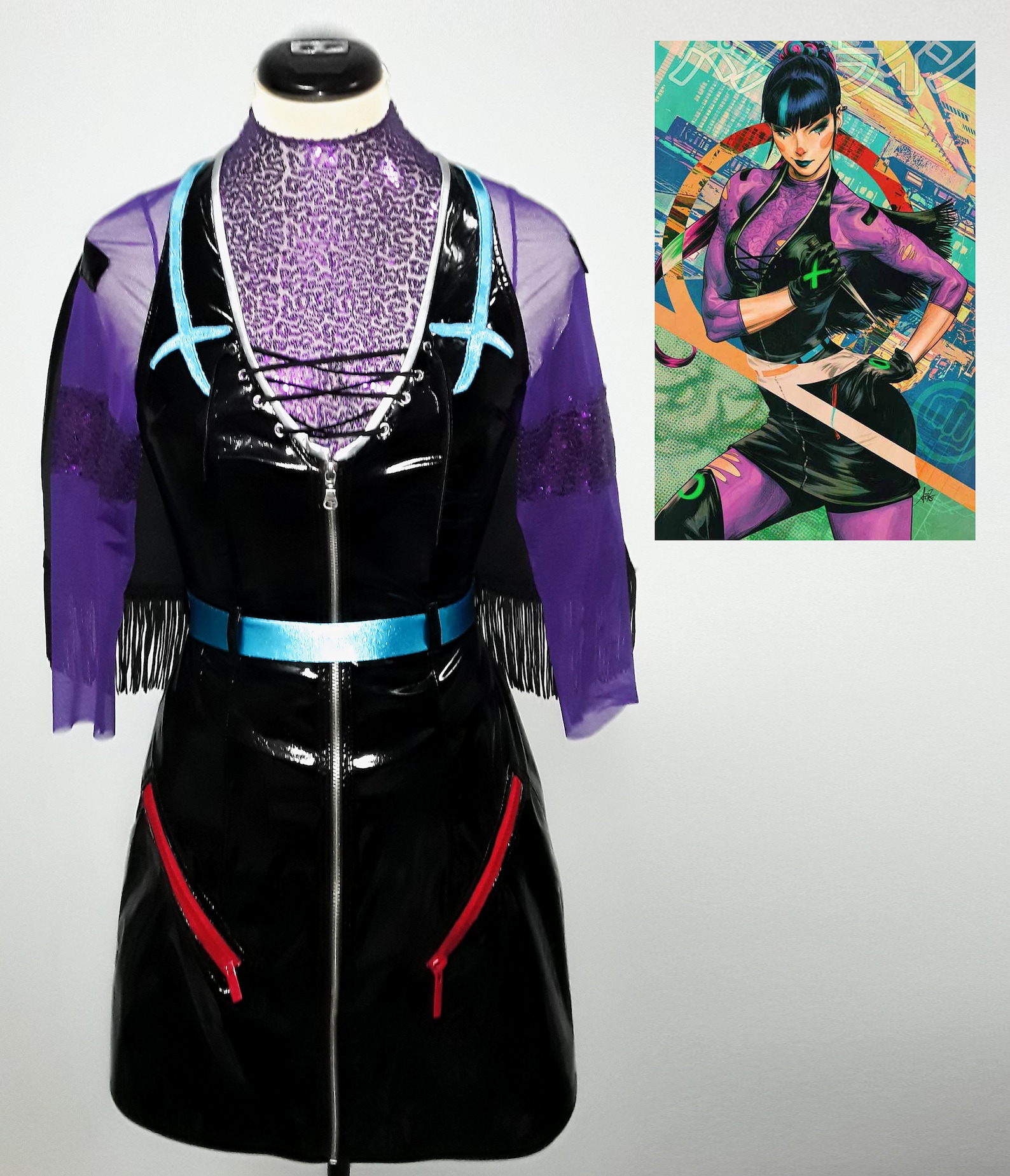 PUNCHLINE Cosplay Costume INSPIRED DC comics Punchline dc | Etsy