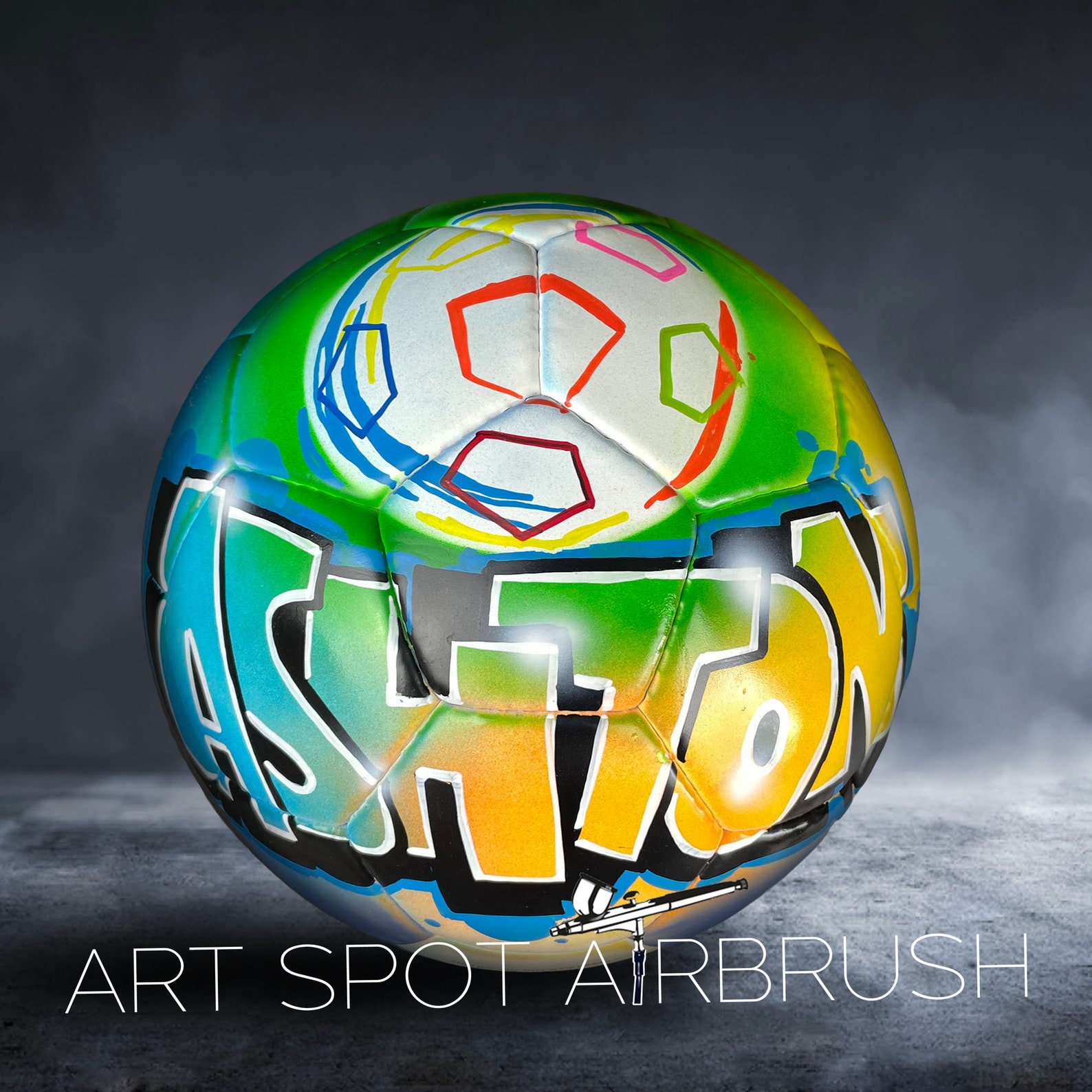 Personalized Soccer Ball With Graffiti Name & Design With FREE | Etsy