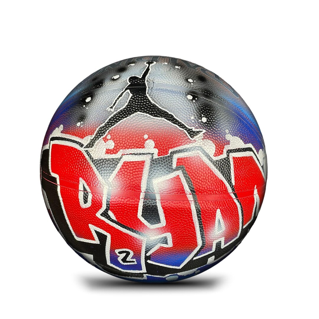 Custom Basketball With a Name & Basketball Player Silhouette ...