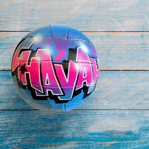 Custom Volleyball Hand Painted Ball Unique Personalized Sports - Etsy