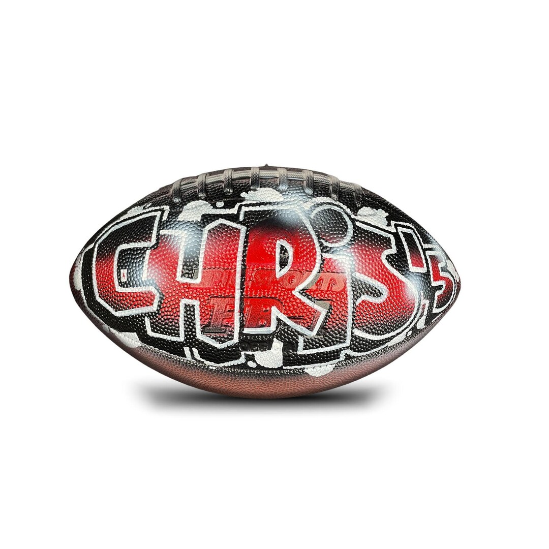 Custom Football With a Name Hand-painted in Airbrush Graffiti Art ...