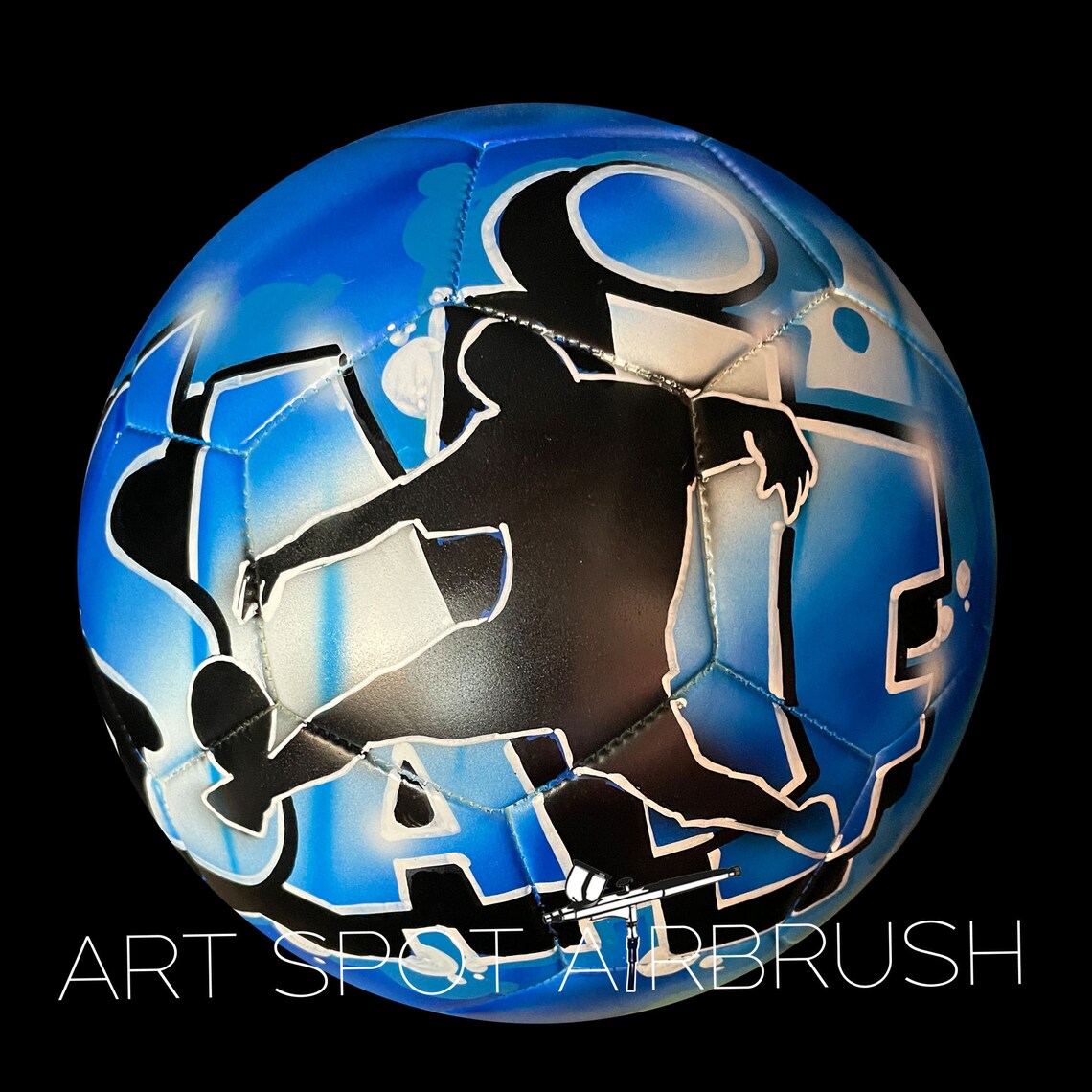 Personalized Soccer Ball with Graffiti Name & Design with FREE | Etsy