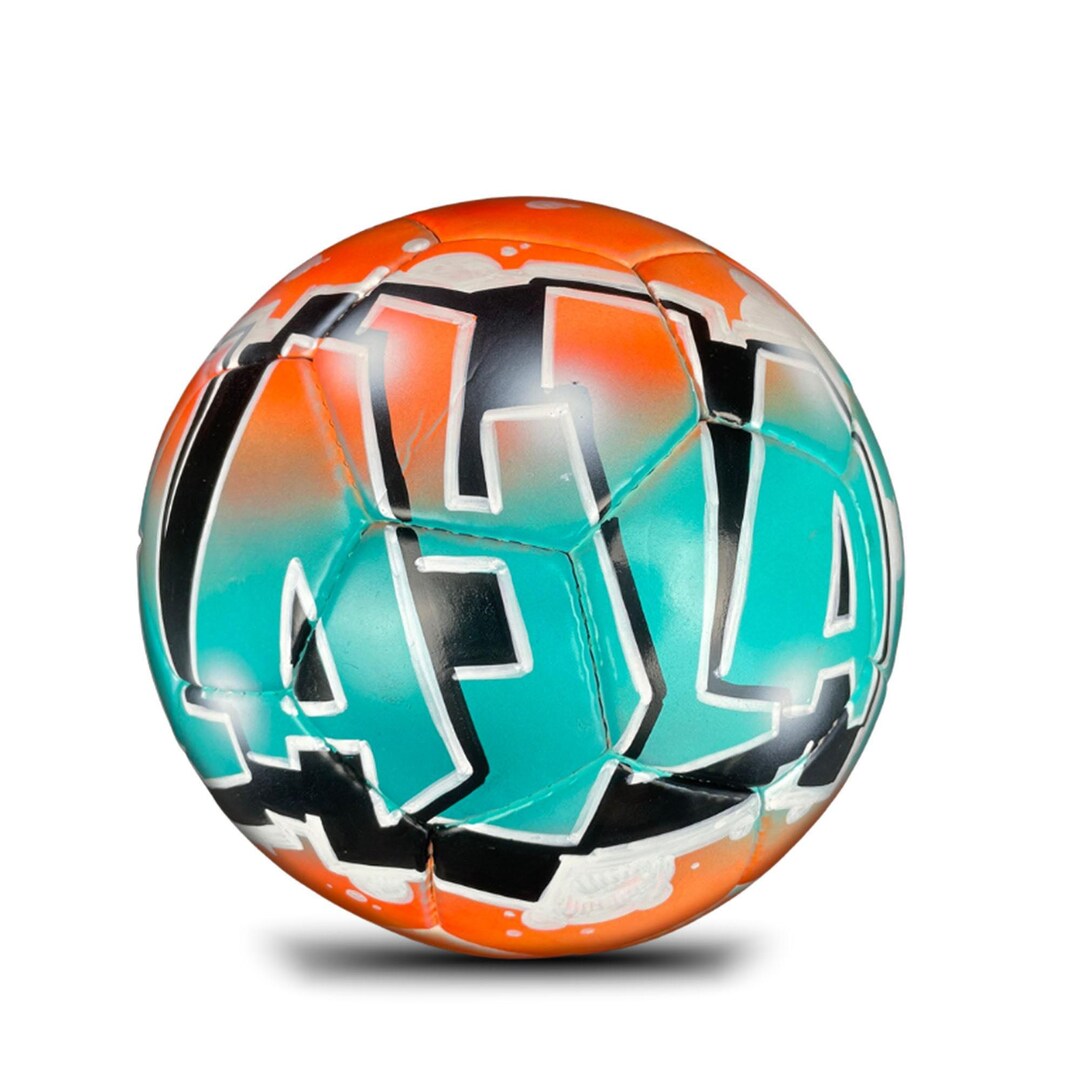 Custom Soccer Ball Hand-painted and Airbrushed in Graffiti Art - Unique ...