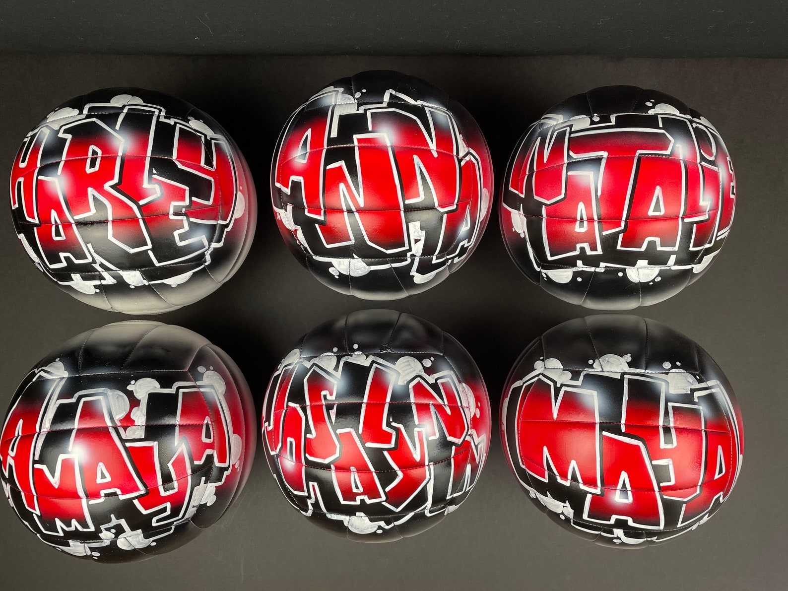 Custom Volleyball Hand Painted Ball Unique Personalized Sports - Etsy