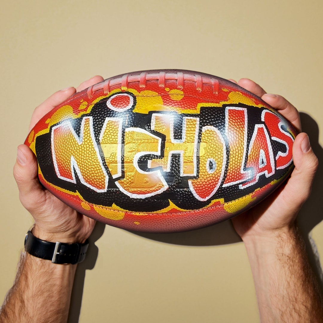 Custom Football With a Name Hand-painted on Ball in Your Choice of ...