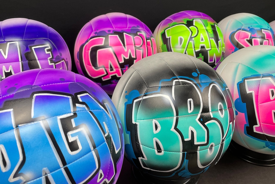 Custom Volleyball Hand Painted Ball Unique Personalized Sports Gift ...