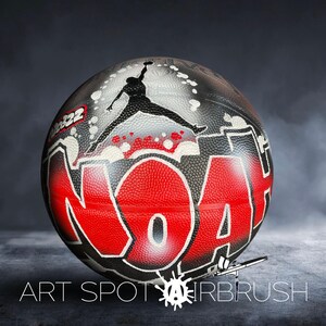 Custom Basketball With a Name & Basketball Player Silhouette ...