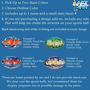 Custom Football With a Name Hand-painted on Ball in Your Choice of ...