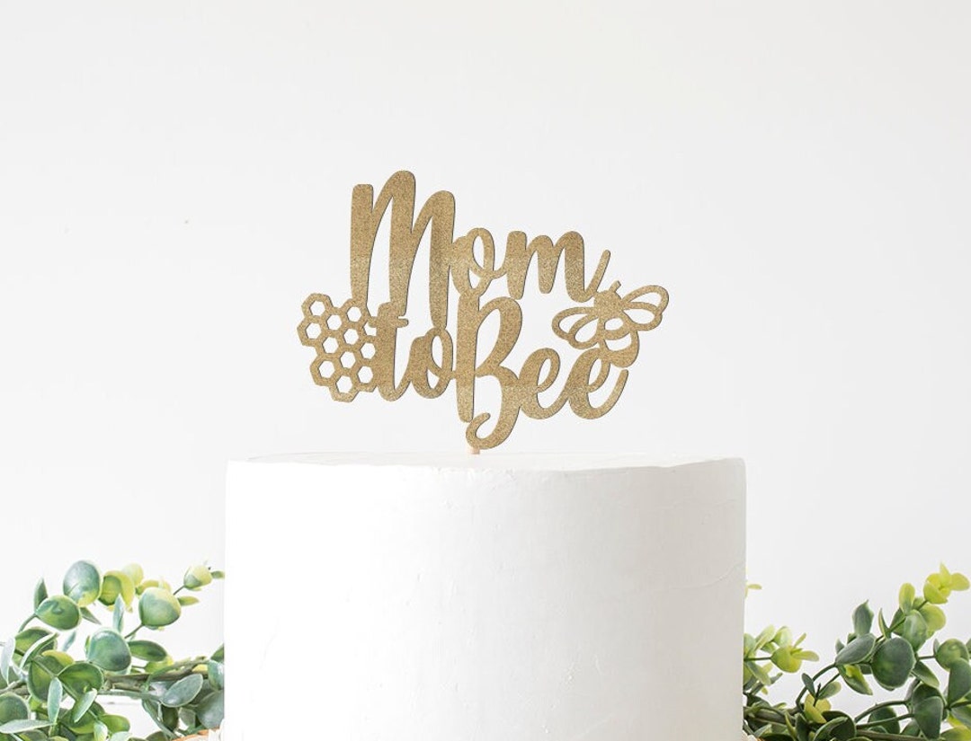 Mom to Bee Cake Topper, Bee Themed Baby Shower, Bumblebee Party ...