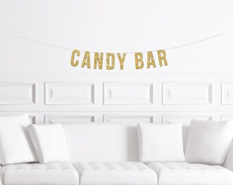 Candy Bar Banner Candy Buffet Banner Wedding Reception - Etsy