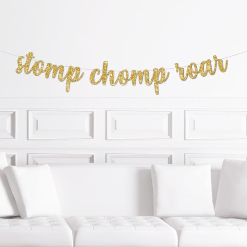 Stomp Chomp Roar Svg - Etsy