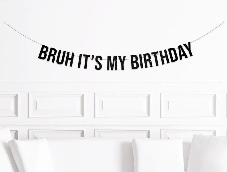 Bruh I'm 10 Cake Topper, Bruh Boys Birthday Party Decorations, Tween ...
