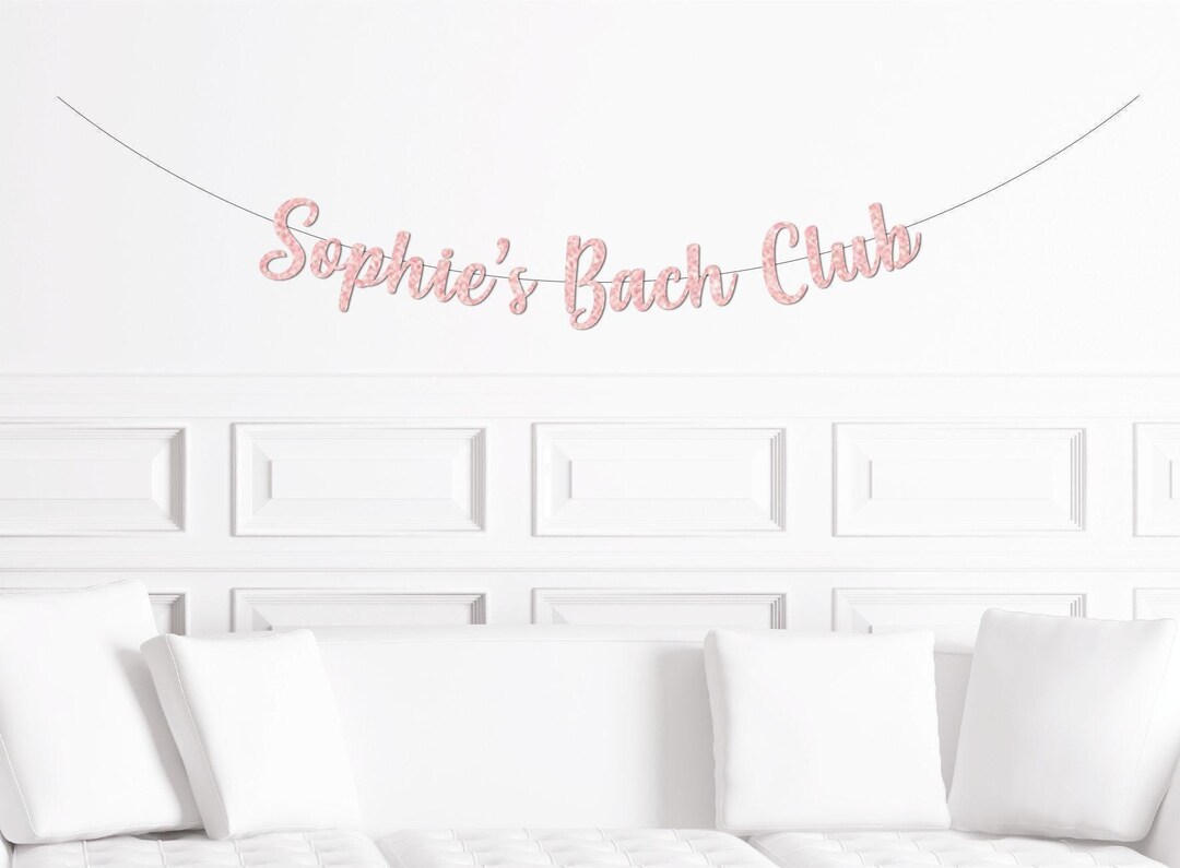 Bach Club Bachelorette Decorations, Bach Club Decor, Custom ...