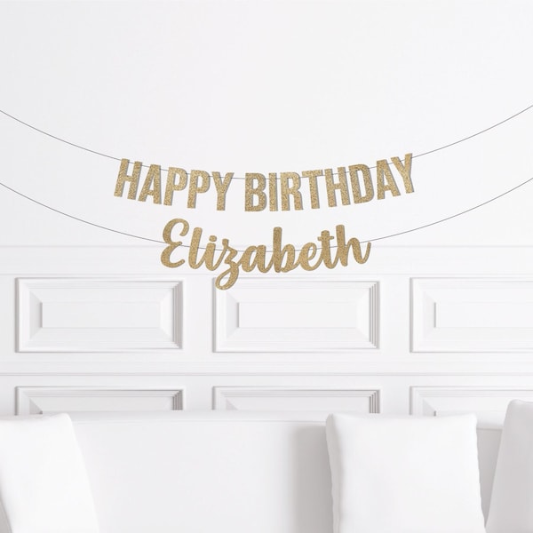 Birthday Banner Personalized - Etsy