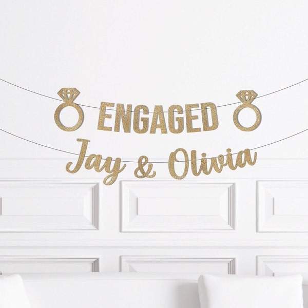 Hanging Engagement Sign Custom - Etsy