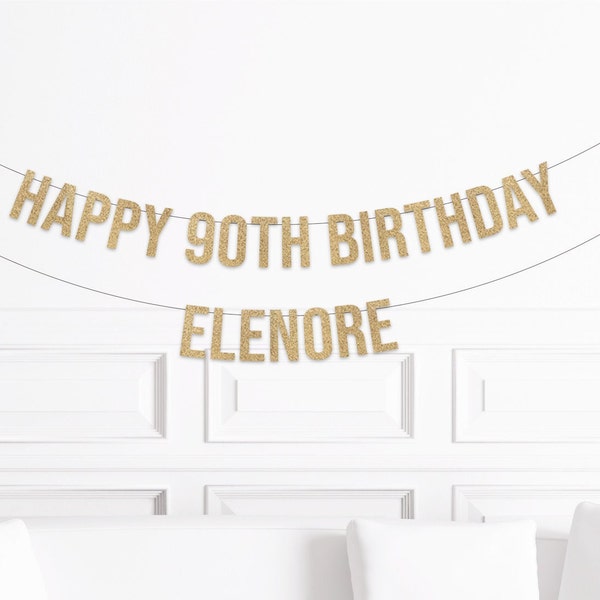 Banners Happy 90th Birthday - Etsy