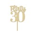 Flirty 30 Cursive Banner / Gold Glitter Script 30th Birthday - Etsy