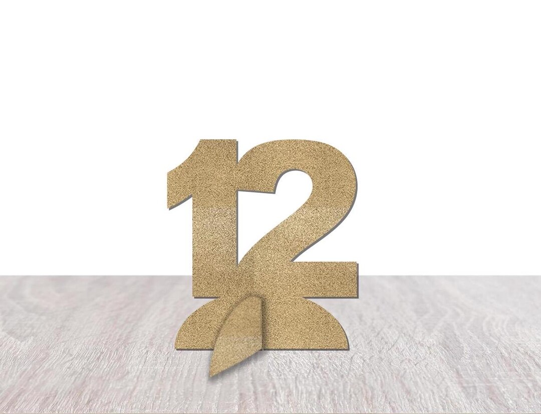 12th Birthday Decor, Number 12 Table Centerpiece, Twelfth Birthday ...