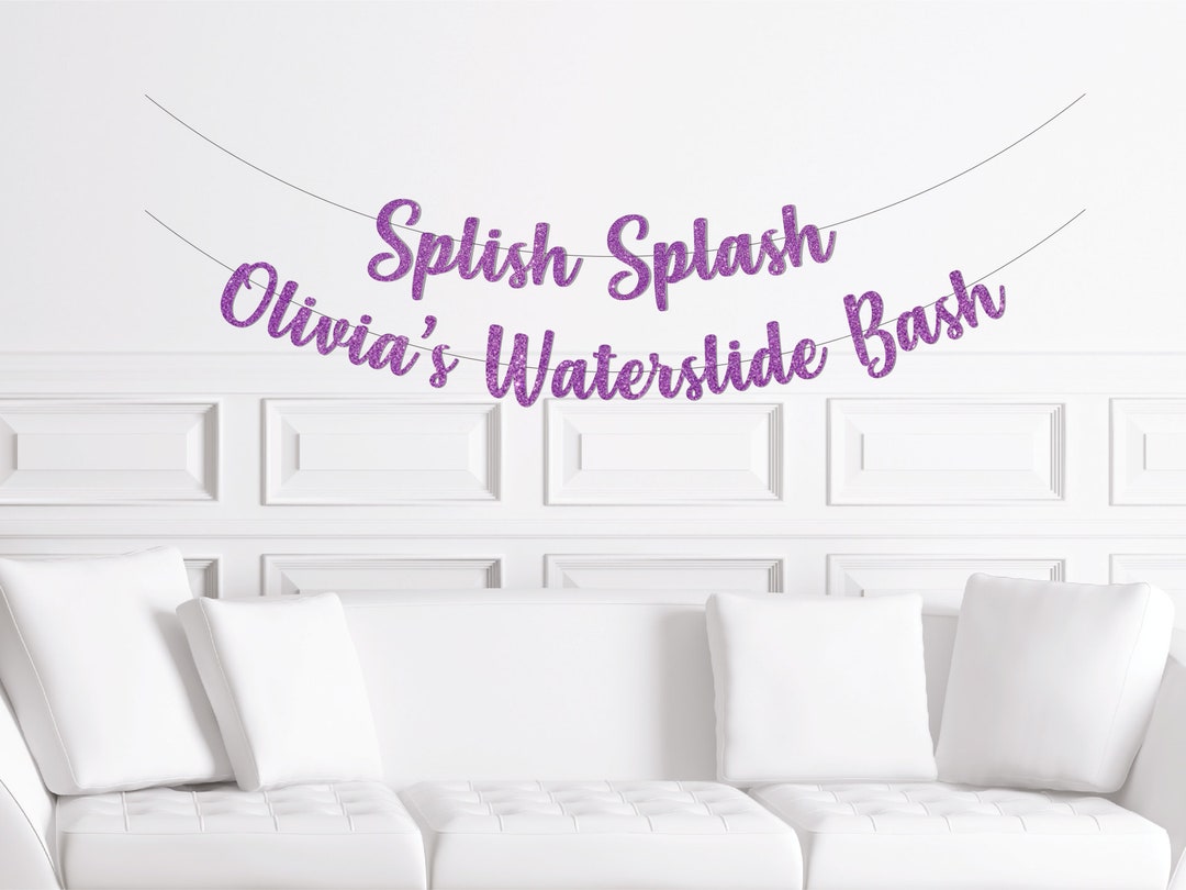 Waterslide Party Decorations, Splish Splash Waterslide Bash Decor ...