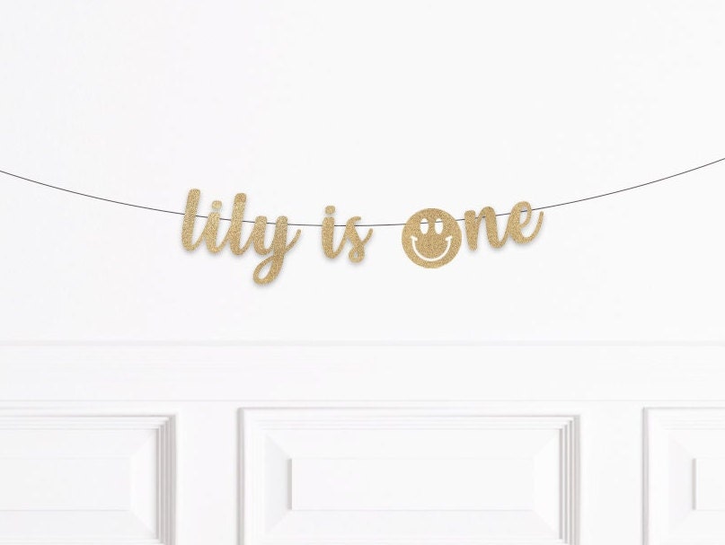 Smiley Face 1st Birthday Decorations Custom Smiley Face is - Etsy