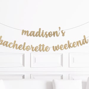 Custom Bachelorette Party Banner, Bach Weekend Sign, Destination ...
