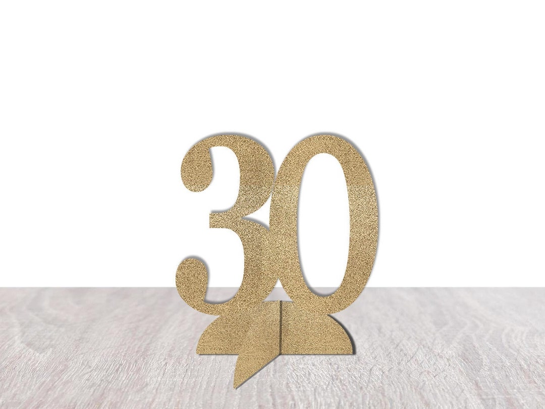30th Birthday Decorations, 30 Table Decor, Thirty Centerpiece, Tabletop ...