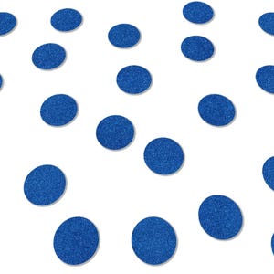 Blue Glitter Circle Confetti Dots, Baby Shower Party Decor, Birthday ...