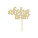 Aloha Baby Boy Cursive Banner / Gold Glitter Script Baby - Etsy