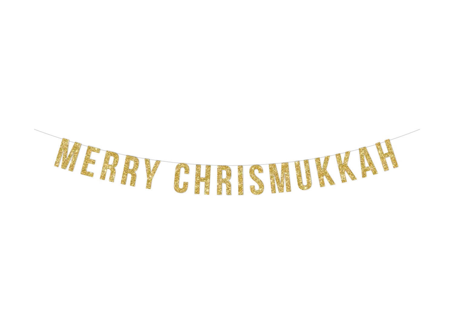 Merry Christmukkah Party Banner Decorations, Hanukkah Christmas Sign ...