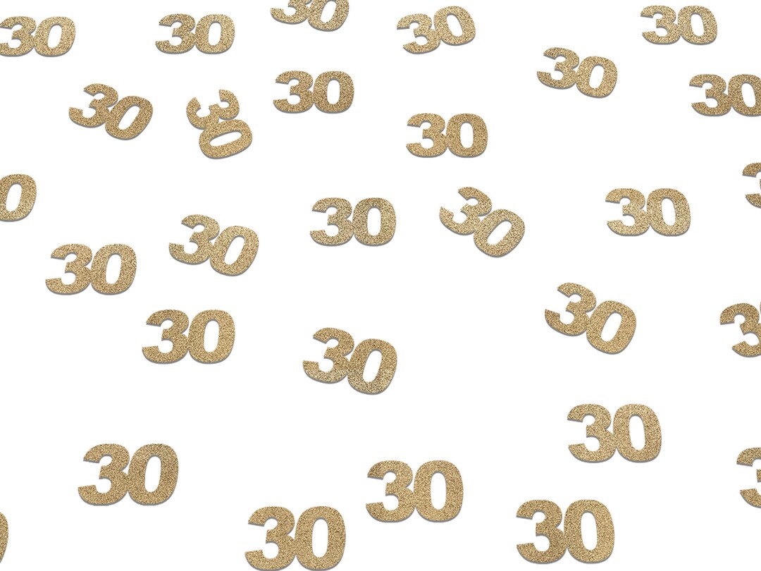 30th Birthday Decorations, Glitter Paper 30 Confetti, Dirty 30 Decor ...