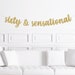 Sixty & Sensational Cursive Banner / Gold Glitter Script - Etsy
