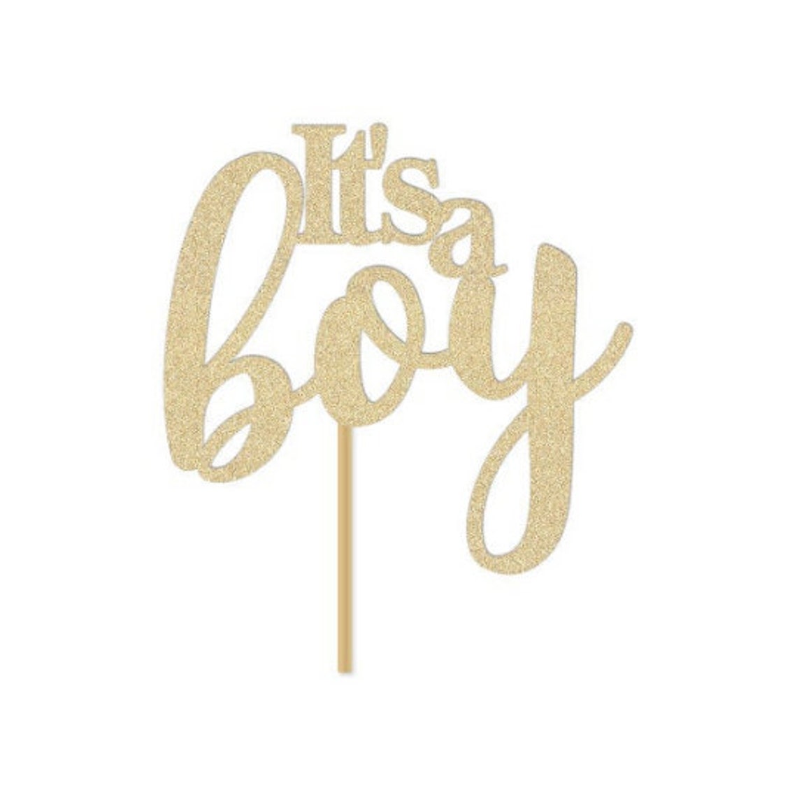 Oh Boy Cursive Banner / Gold Glitter Script Party Sign / Baby - Etsy