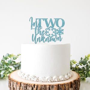 In Two the Unknown Cake Topper, Winter Themed Birthday Party ...