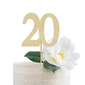 20 Years Blessed Cursive Banner Twentieth Anniversary Decor Decorations ...