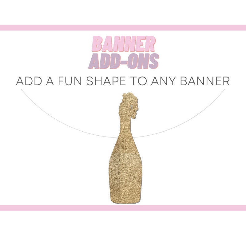Champagne Banner - Etsy