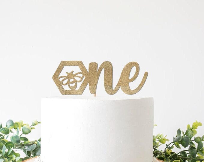 Honey Bear Cake Topper | First Birthday Cake Smash | Sweet as Can Bee ...