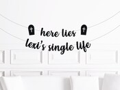 RIP Single Life Shirt, Gothic Bachelorette Party Shirts, Bridal Party ...