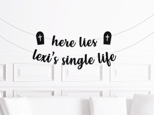 RIP Single Life Shirt, Gothic Bachelorette Party Shirts, Bridal Party ...