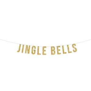 Jingle Bells Christmas Home Decor Banner, Winter Decorations, Office ...