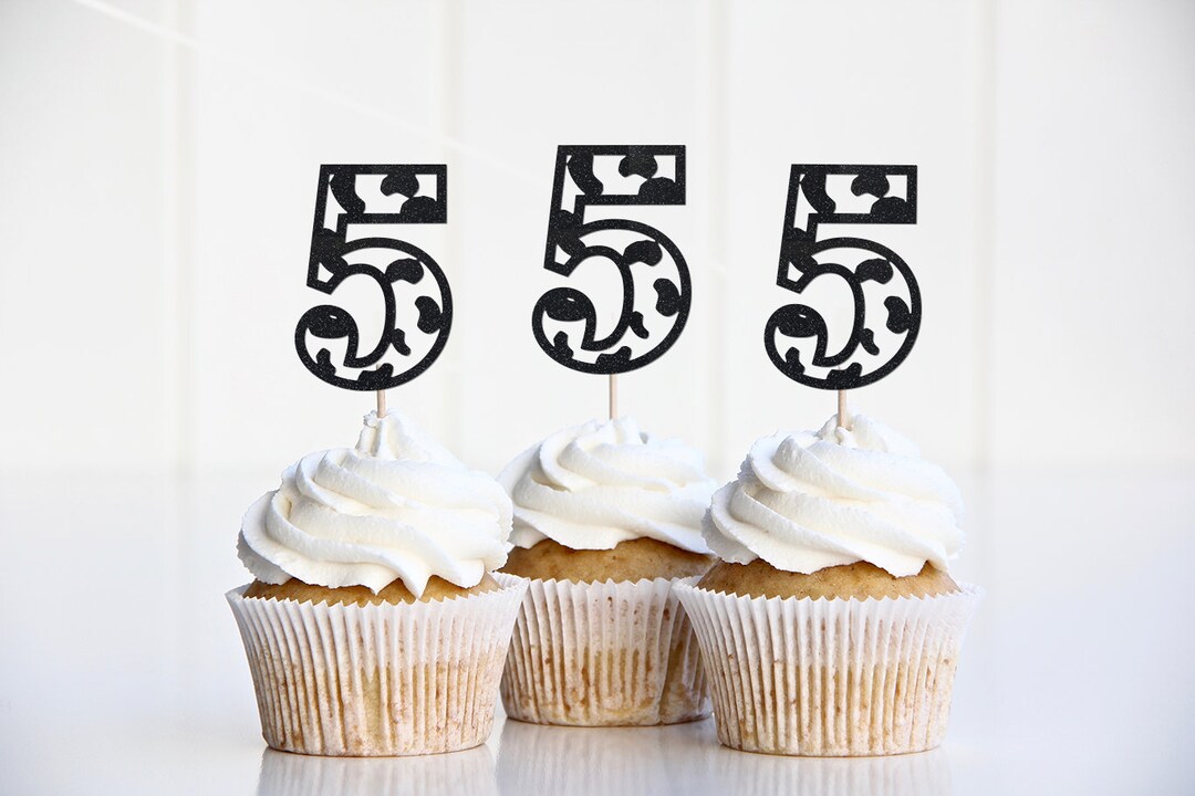 Cow 5th Birthday Cupcake Toppers, Holy Cow I'm Five Decorations, Farm ...