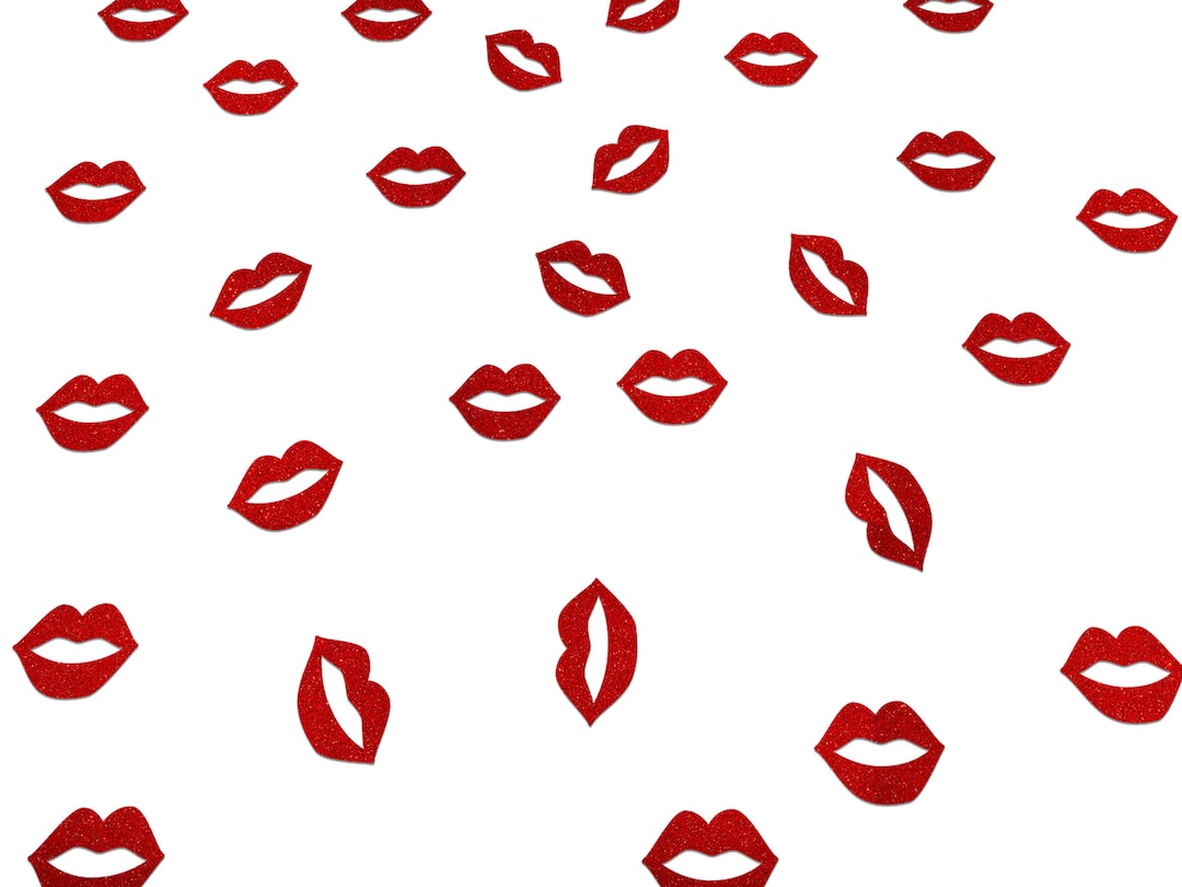Lips Confetti, Lip Party Decorations, Bachelorette Party, Valentines ...