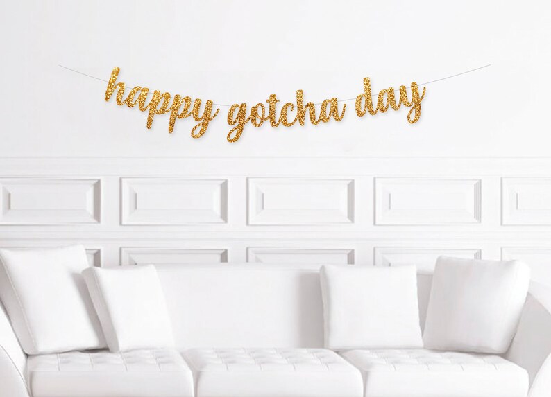 Happy Gotcha Day Adoption Banner Congratulations Dog - Etsy