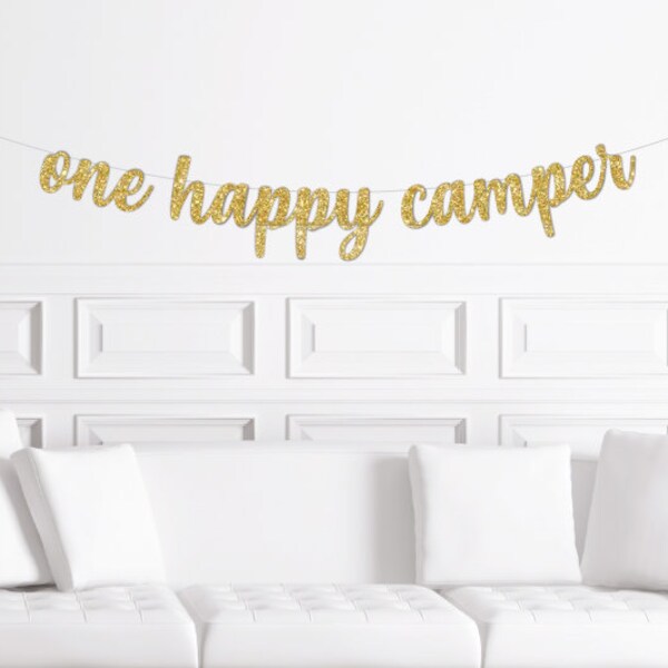 One Happy Camper Banner - Etsy