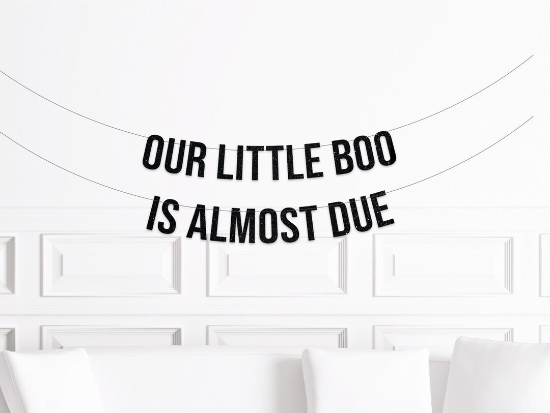 Halloween Baby Shower Decorations, Our Little Boo is Almost Due ...