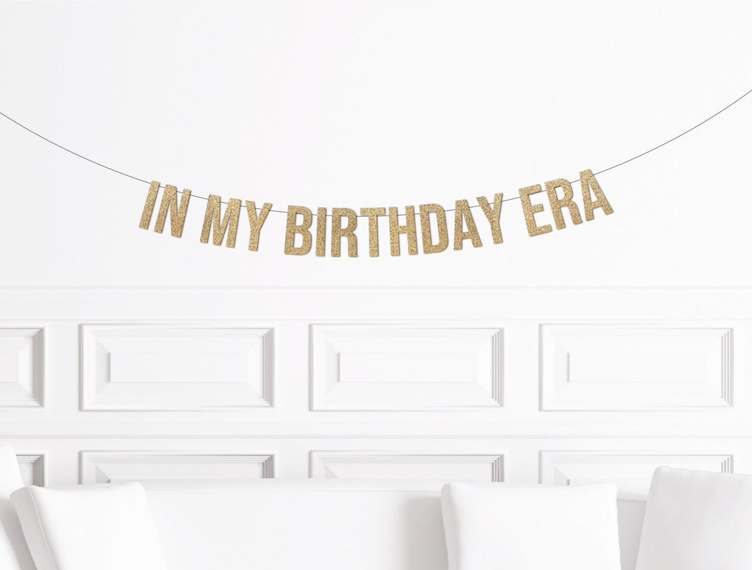 In My Birthday Era Banner, Birthday Party Supplies Girl, Taylor ...
